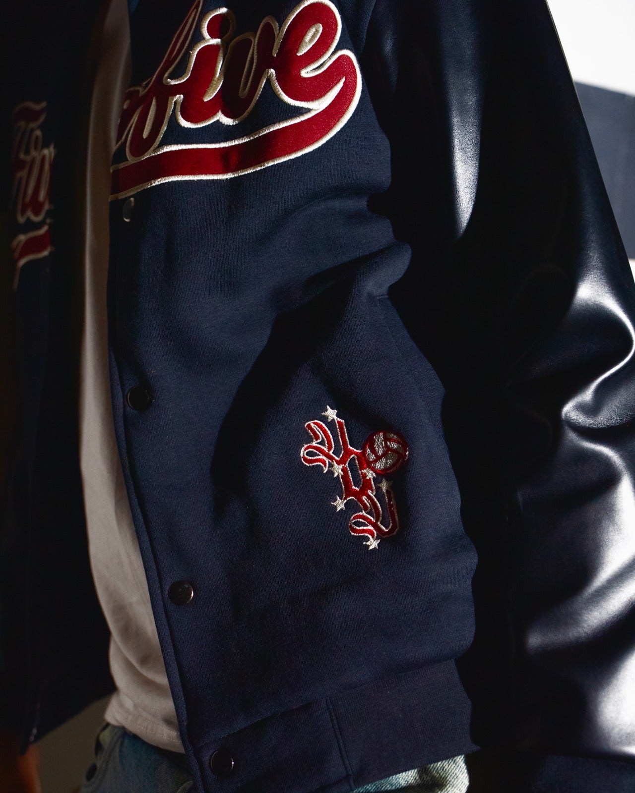 Inferno - leather varsity – 505 Clothing